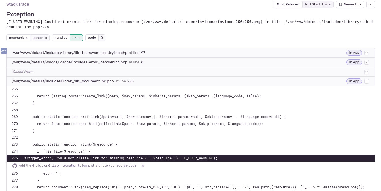 Sentry Error Monitoring Litecart Add Ons